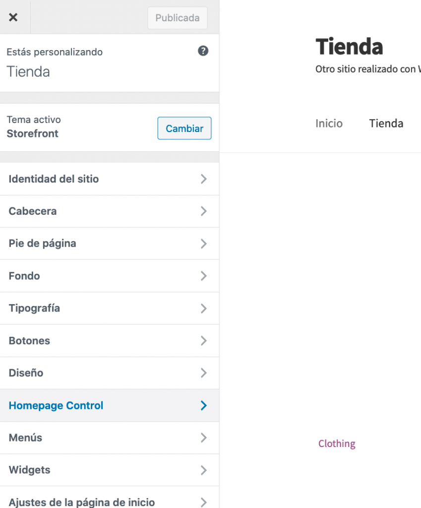 HomePage Control - Webempresa