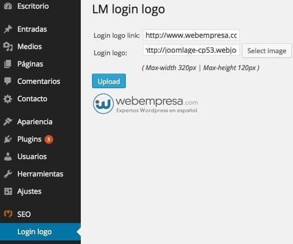Modificar el logo de administración en WordPress - Webempresa