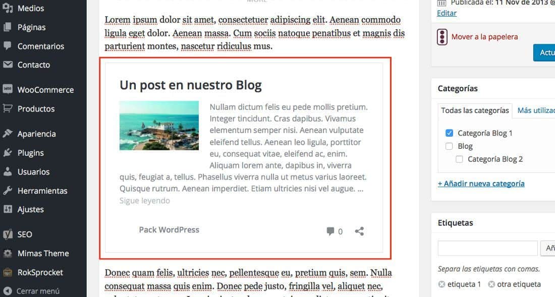 oEmbed en WordPress 4.4, ¡cómo usarlo, cómo desactivarlo!