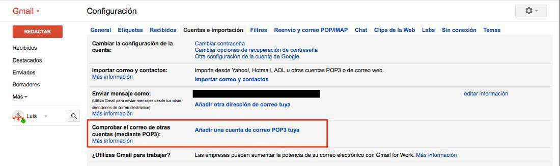 Configurar Gmail para cuentas de correo de tu Hosting - Webempresa