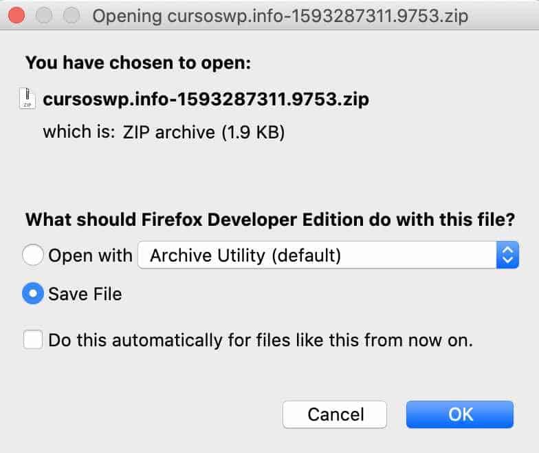 Exportar Importar Post y Páginas de WordPress en ZIP
