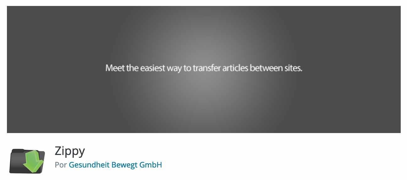 Exportar Importar Post y Páginas de WordPress en ZIP