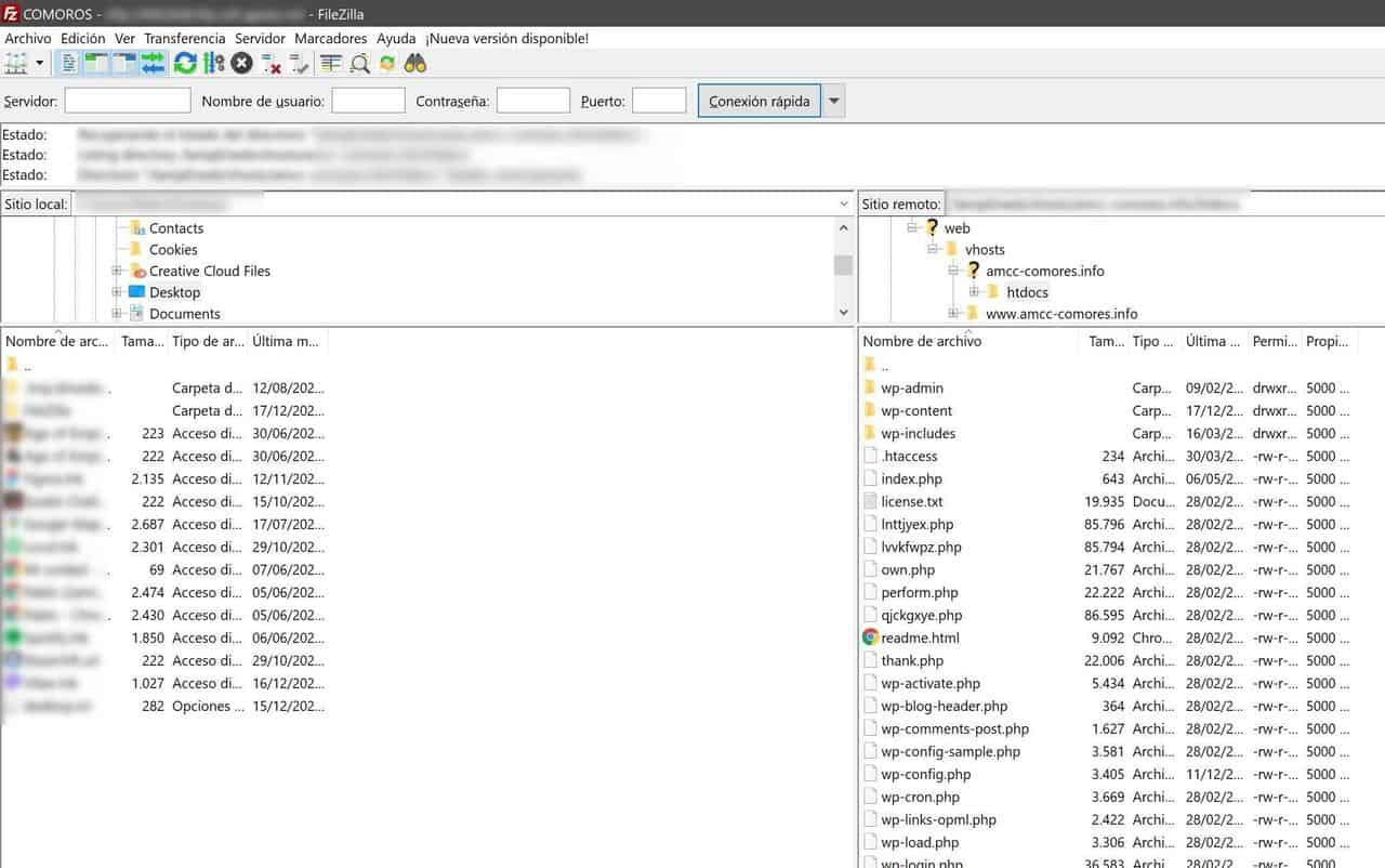 FTP y uso de Filezilla - Webempresa