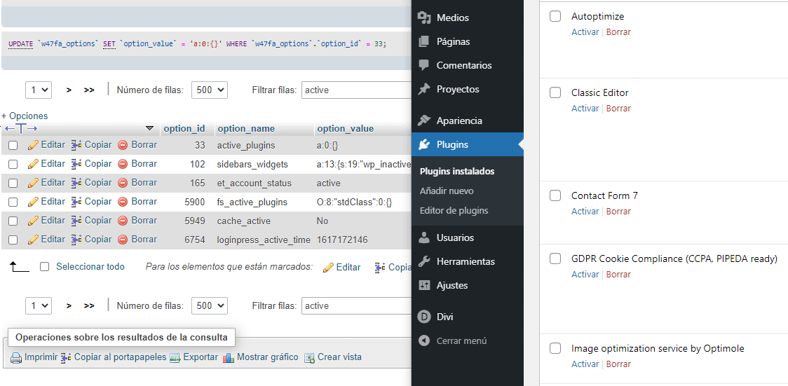 Cómo desactivar un Plugin en WordPress - Webempresa