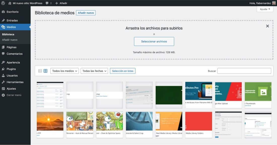 Gestionar la librería multimedia de WordPress - Webempresa