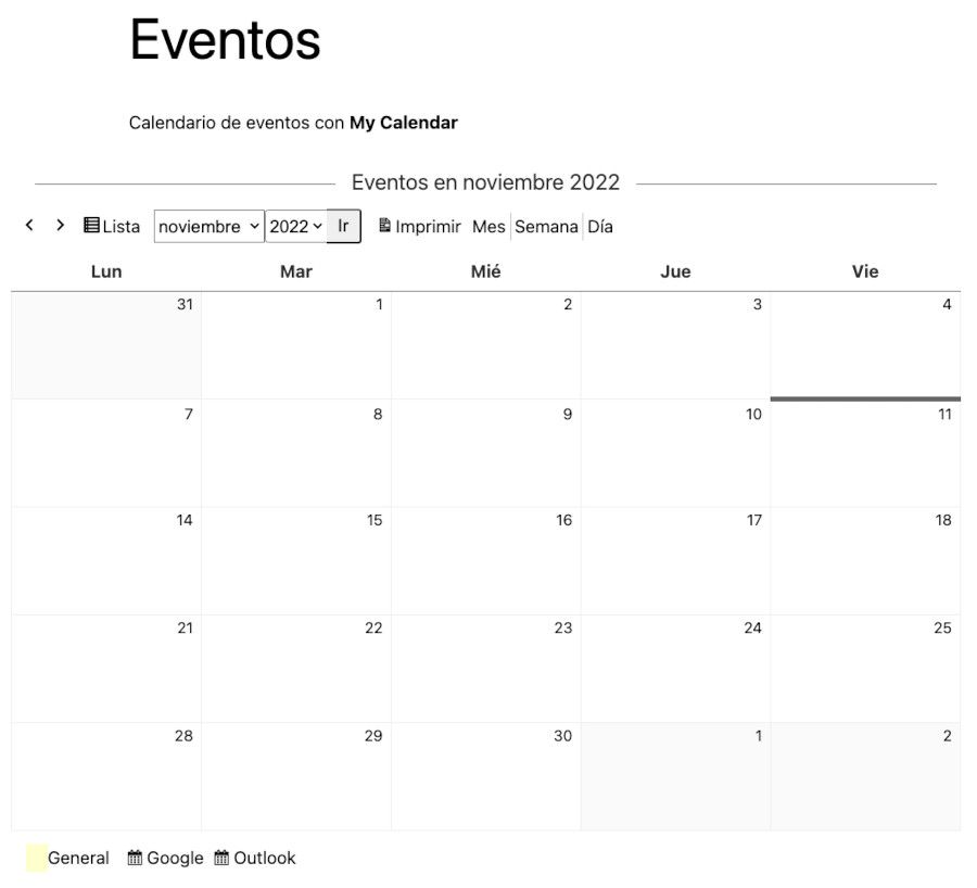 Mejores plugins de calendarios para WordPress