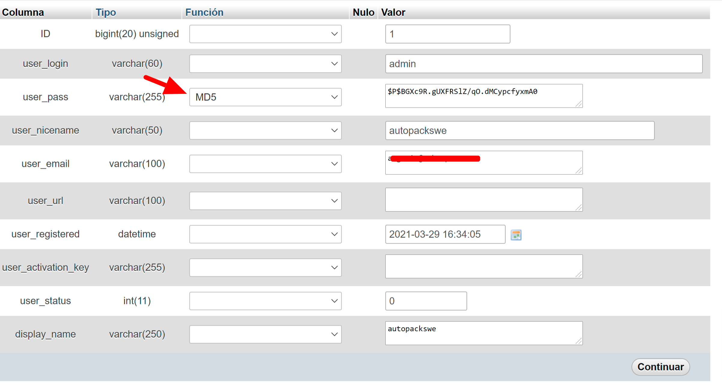 Cómo crear o gestionar usuario en MYSQL - Webempresa