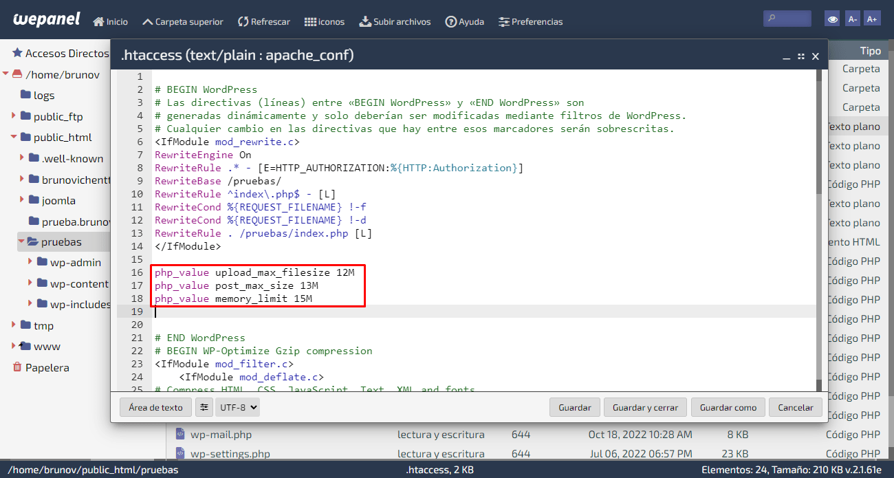 El Archivo Subido Excede La Directiva Upload max filesize En Php ini