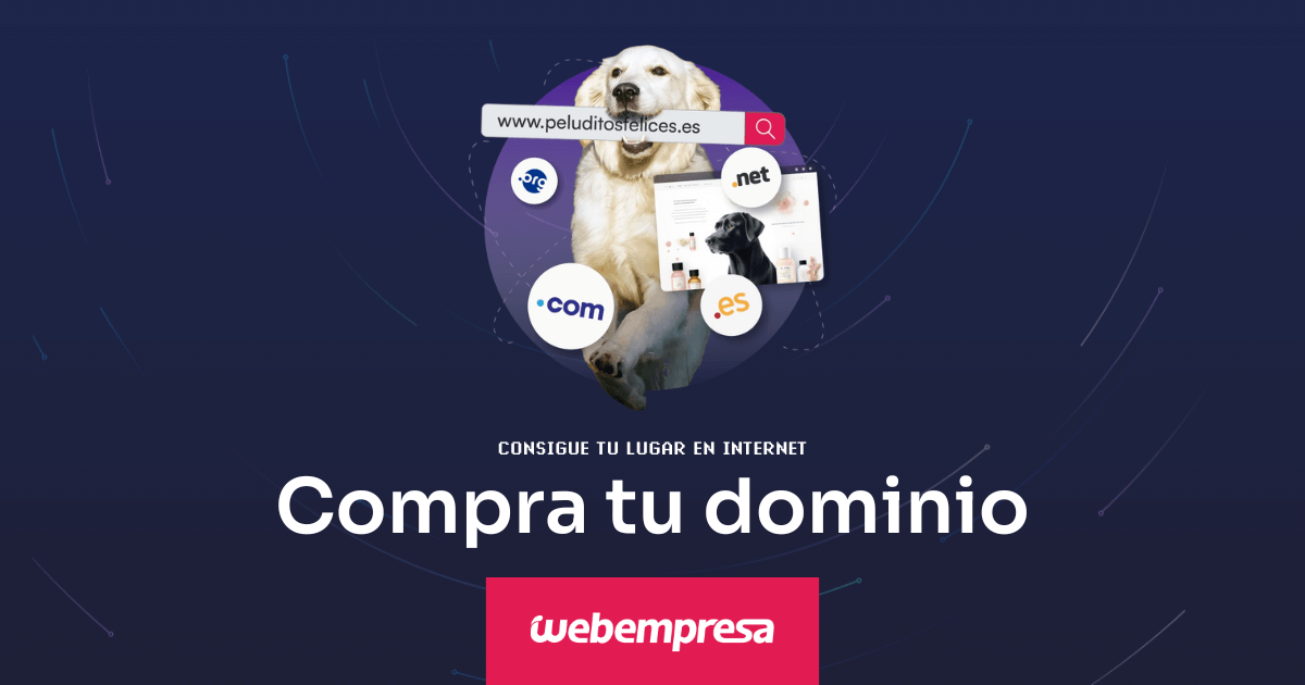 Comprar y registrar dominios web en internet - Webempresa