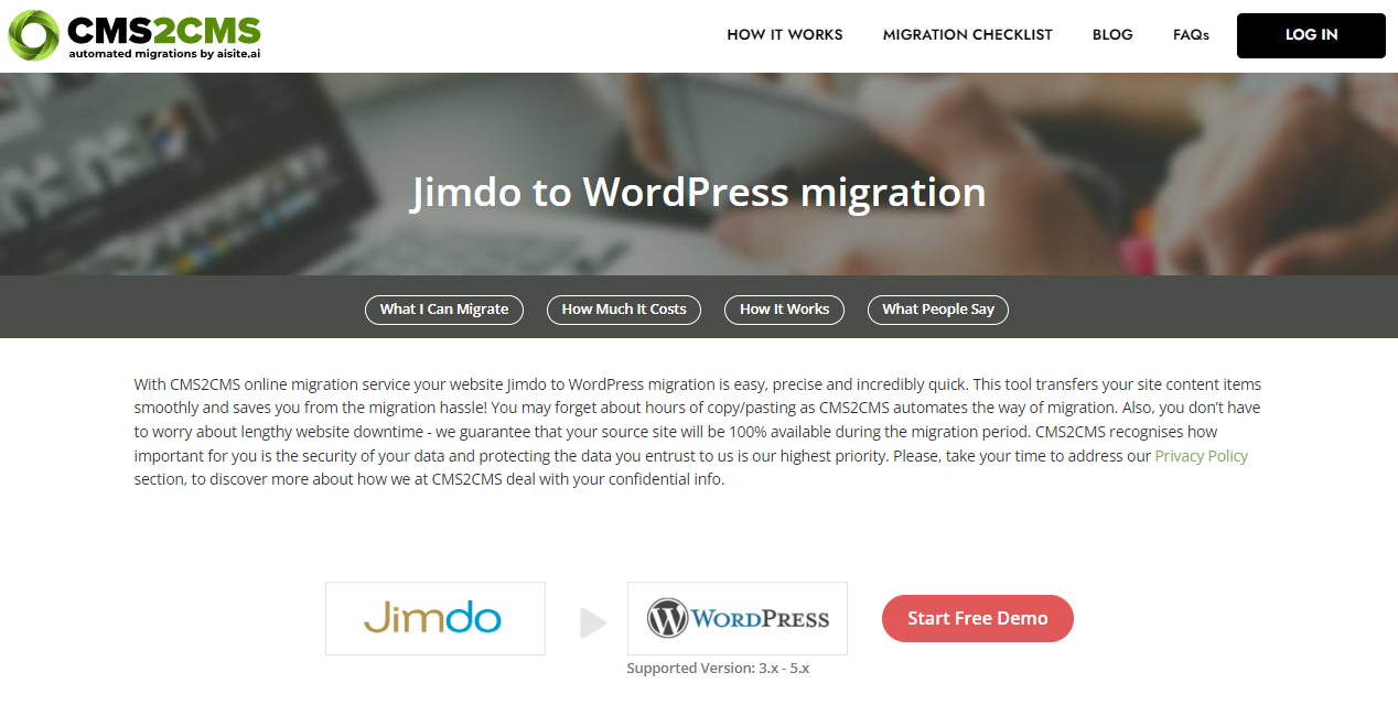 Cómo migrar de Jimdo a WordPress - Webempresa